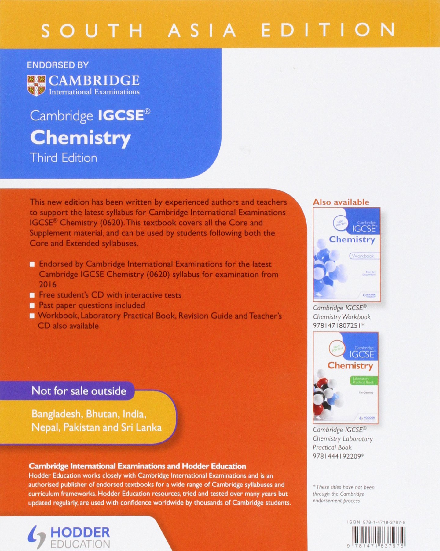Cambridge Igcse Chemistry 3ed Hodder Text Book Centre